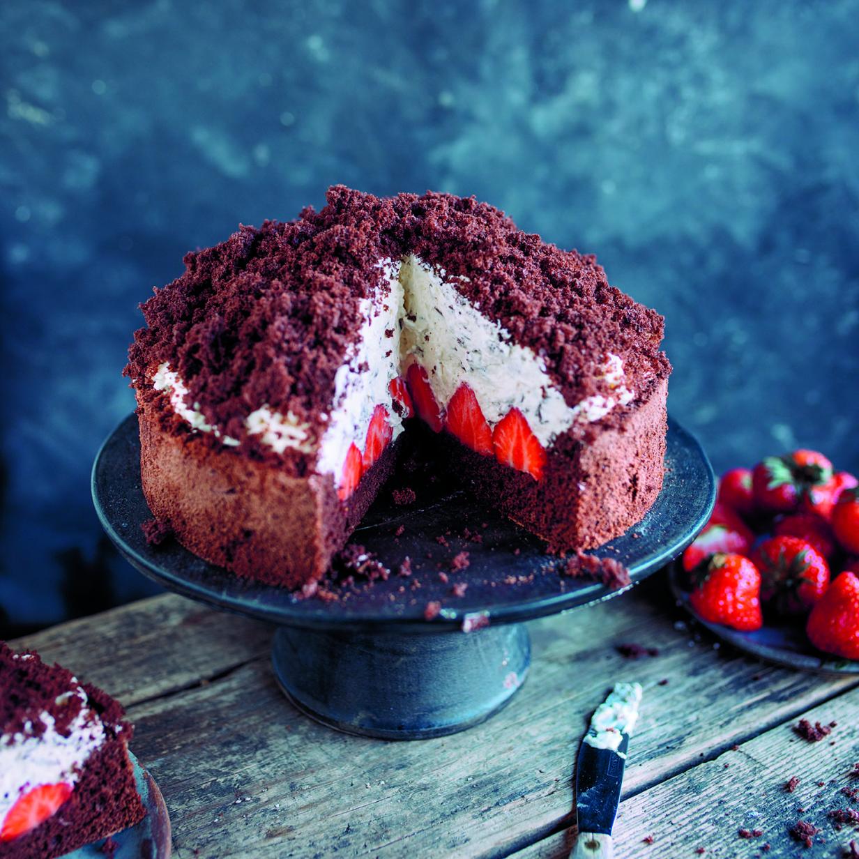 Maulwurftorte Mit Erdbeeren