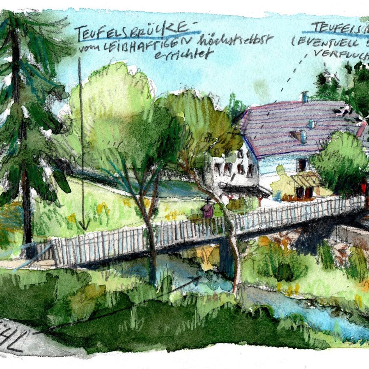 Ein Spaziergang in Haslach an der Mühl - immer am Fluss entlang