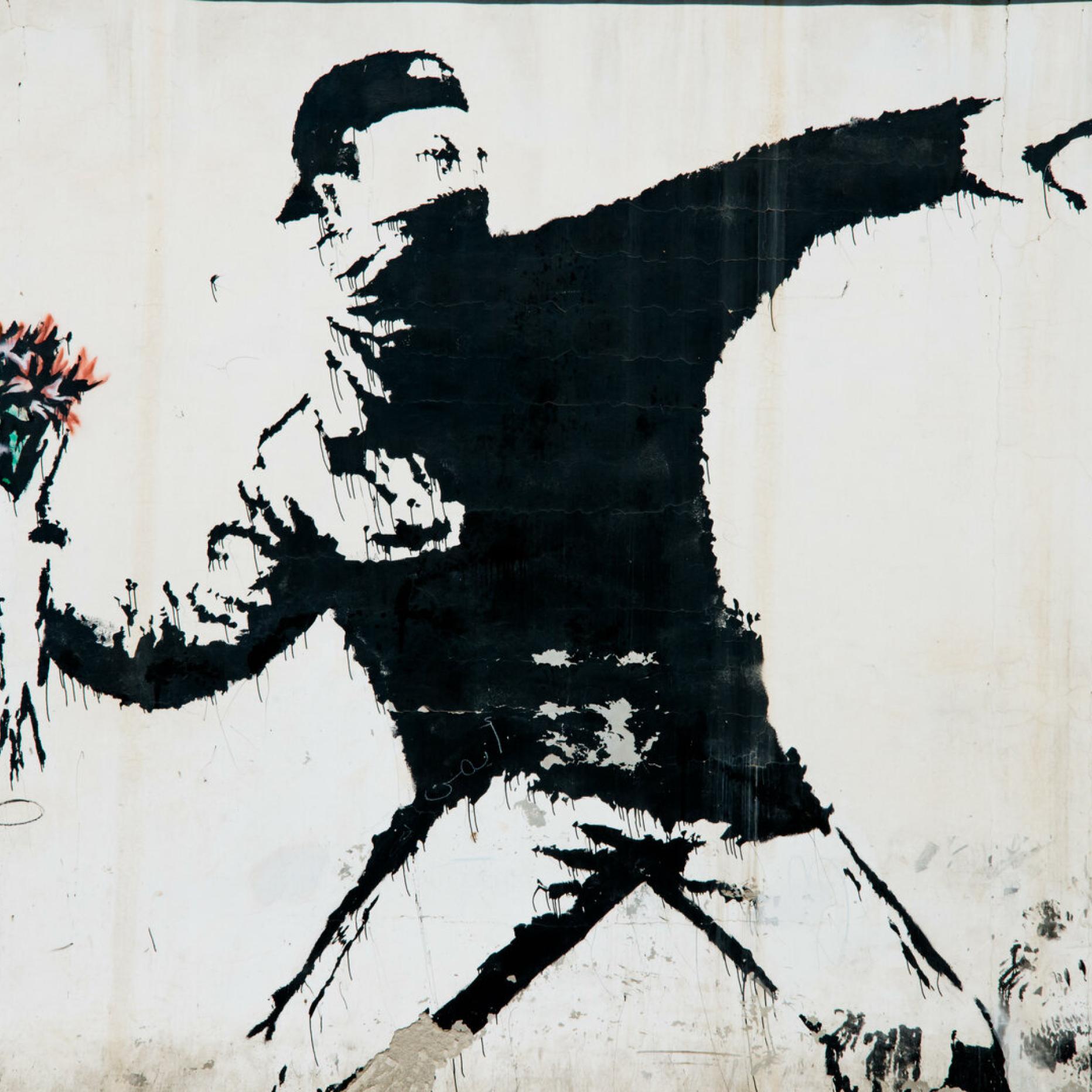 Als Banksy wegen Blumen wütend war und zum Diebstahl aufrief